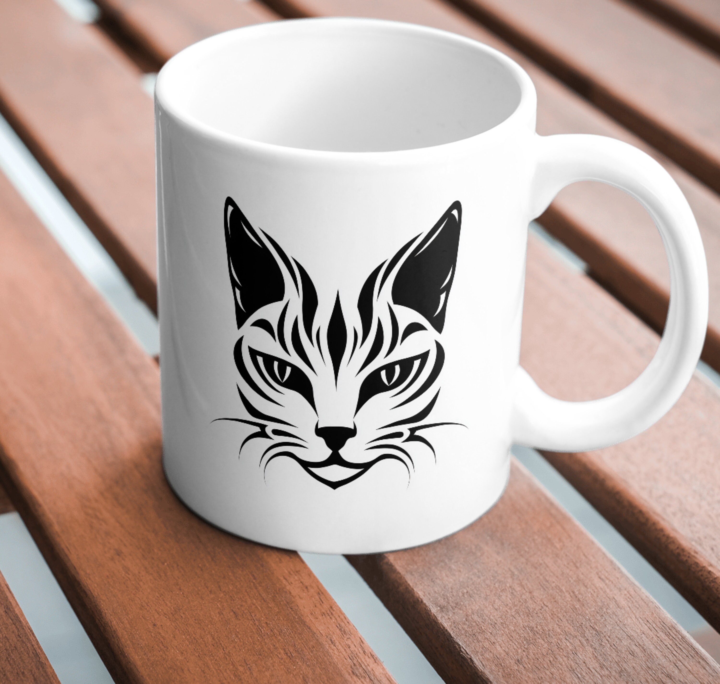 Printable Cute Cat Tribal Art Pet Transparent Clip Art,svg Cut File ...