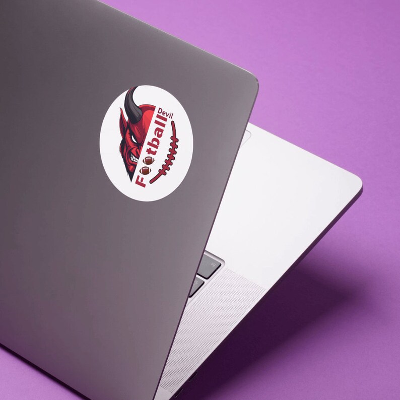 Red-devil Preppy Mascot Football SVG PNG Clipart for Cricut ...