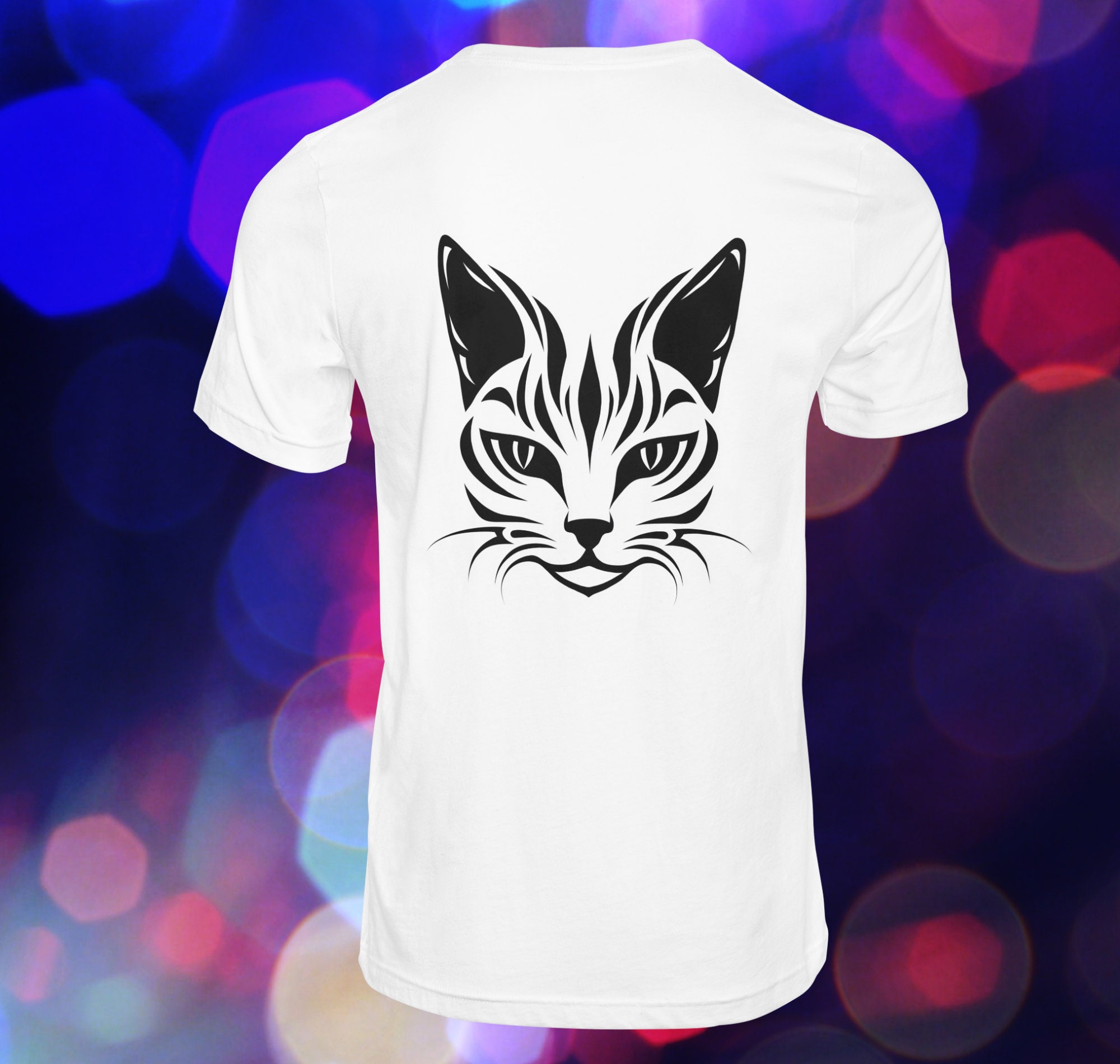Printable Cute Cat Tribal Art Pet Transparent Clip Art,svg Cut File ...