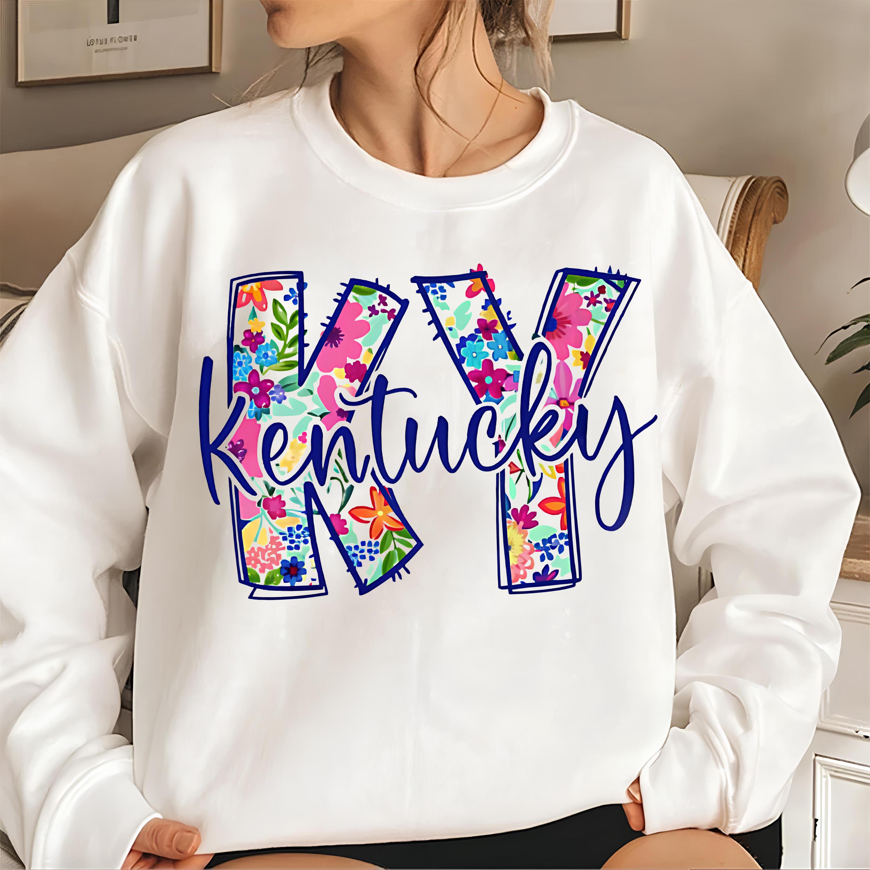 Kentucky Shirt Design PNG SVG, Trendy Kentucky Png, Preppy State Dtf or ...