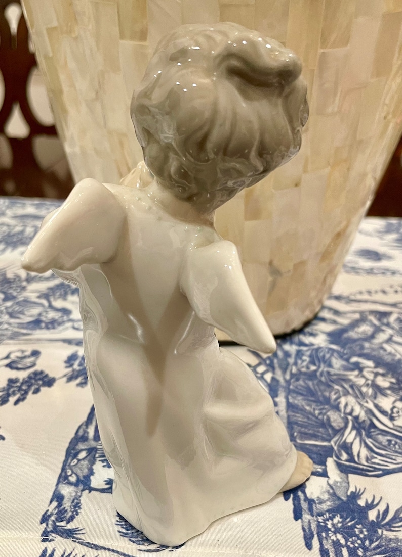 Beautiful NAO Hand Made by Lladro in Spain Angel With Flute Figurine ...
