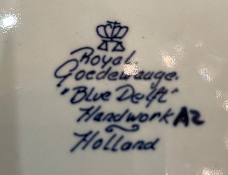 Rare and Unique Beautiful Vintage Royal Goedewaagen Blue Delft Holland ...