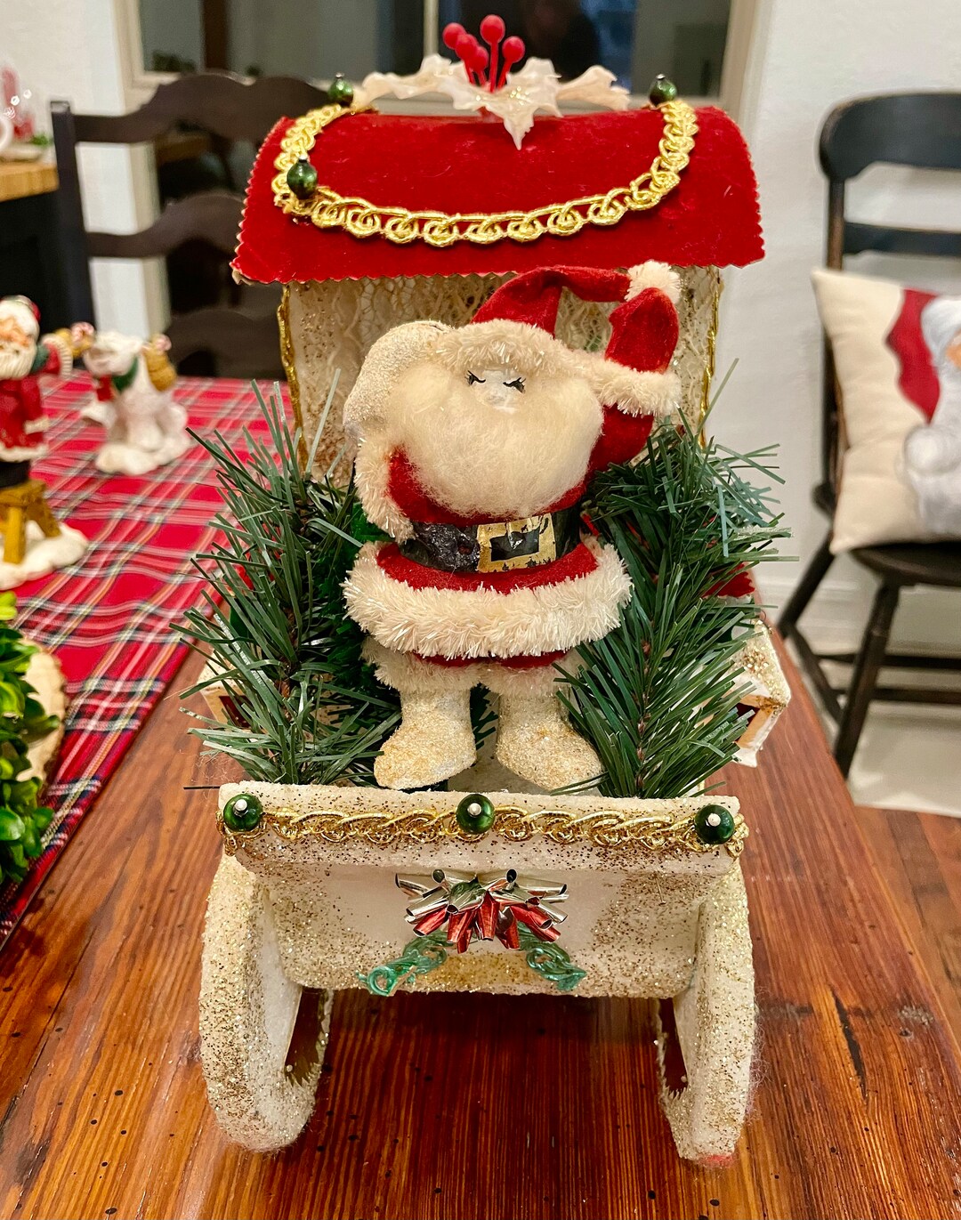 Amazing Christmas Coach Full of Musicians Driven by Santa Clause 1950 ...