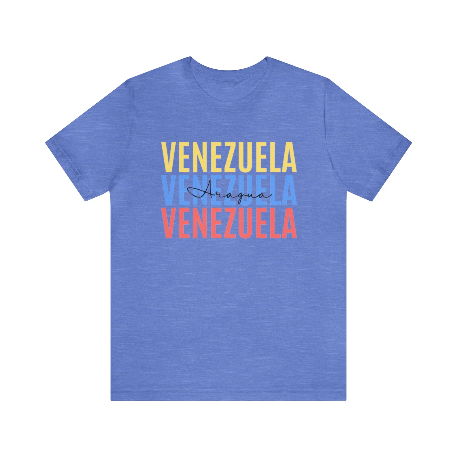Venezuela Flag Colors Tshirt - Personalized State or City of Venezuela ...