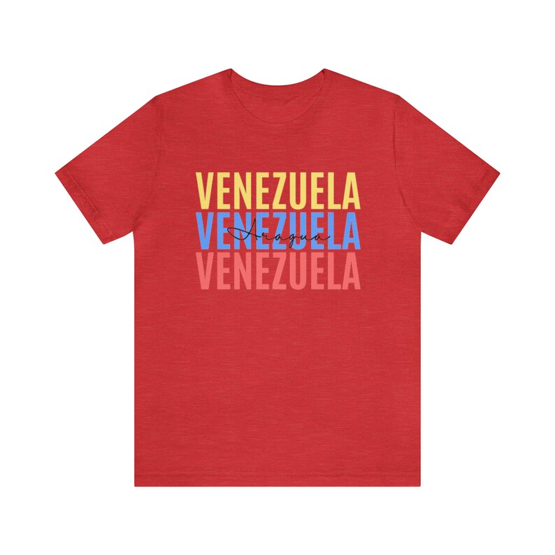 Venezuela Flag Colors Tshirt - Personalized State or City of Venezuela ...