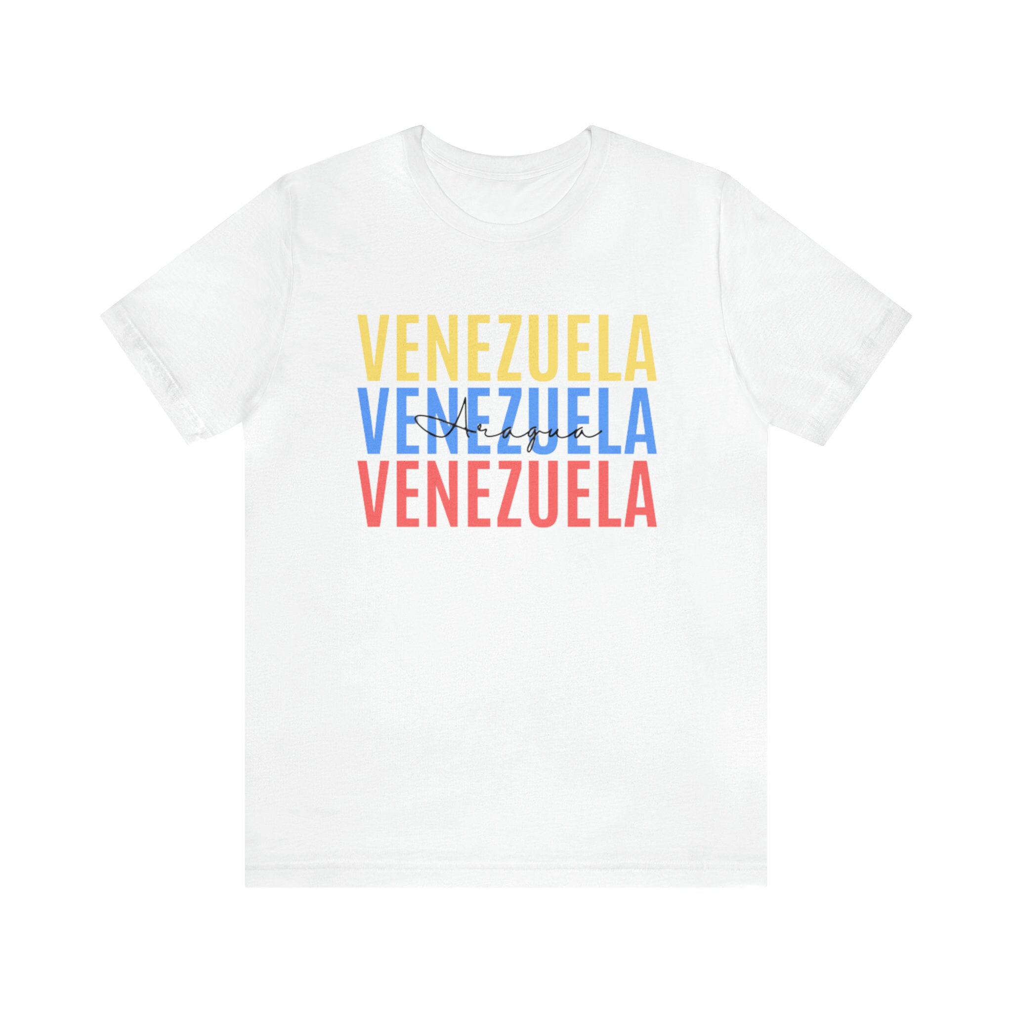 Venezuela Flag Colors Tshirt - Personalized State or City of Venezuela ...