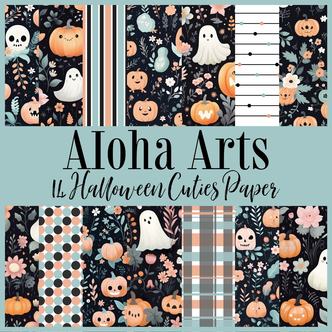 Halloween Cuties Papers Digital Paper Pack Commercial Use - Etsy