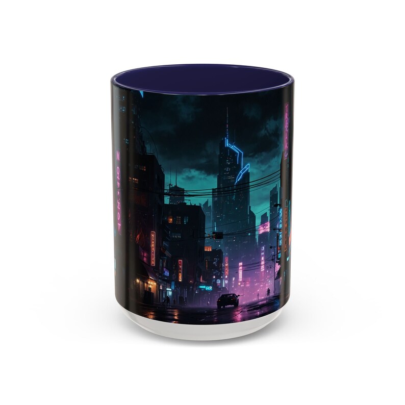 Cyberpunk 2077 Night City Anime Style Accent Coffee Mug 11, 15oz - Etsy