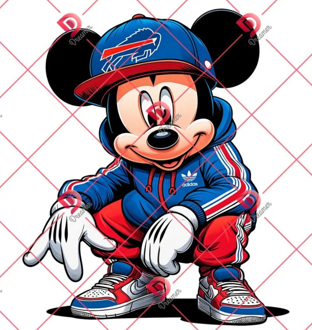 Mickey Mouse Buffalo Bills PNG, Disney Mouse Football PNG - Etsy