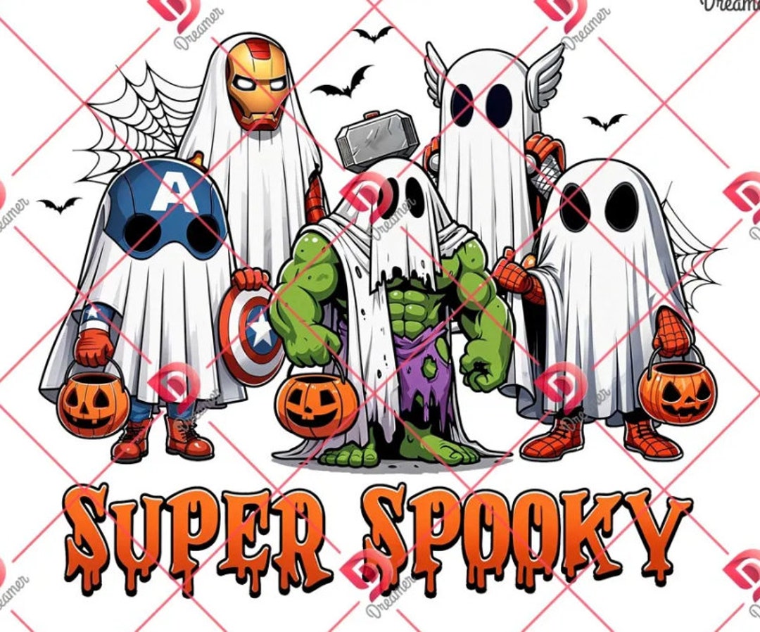 Super Spooky PNG, Superhero Halloween PNG - Etsy