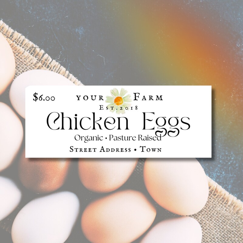 Egg Label - Etsy
