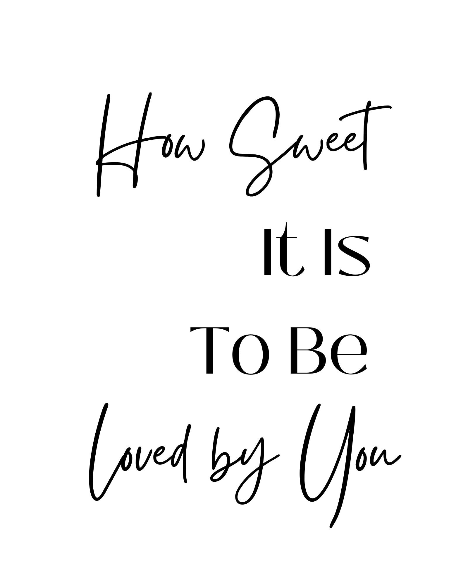 Wedding Template | How Sweet It is to Be Loved by You | Customizable ...