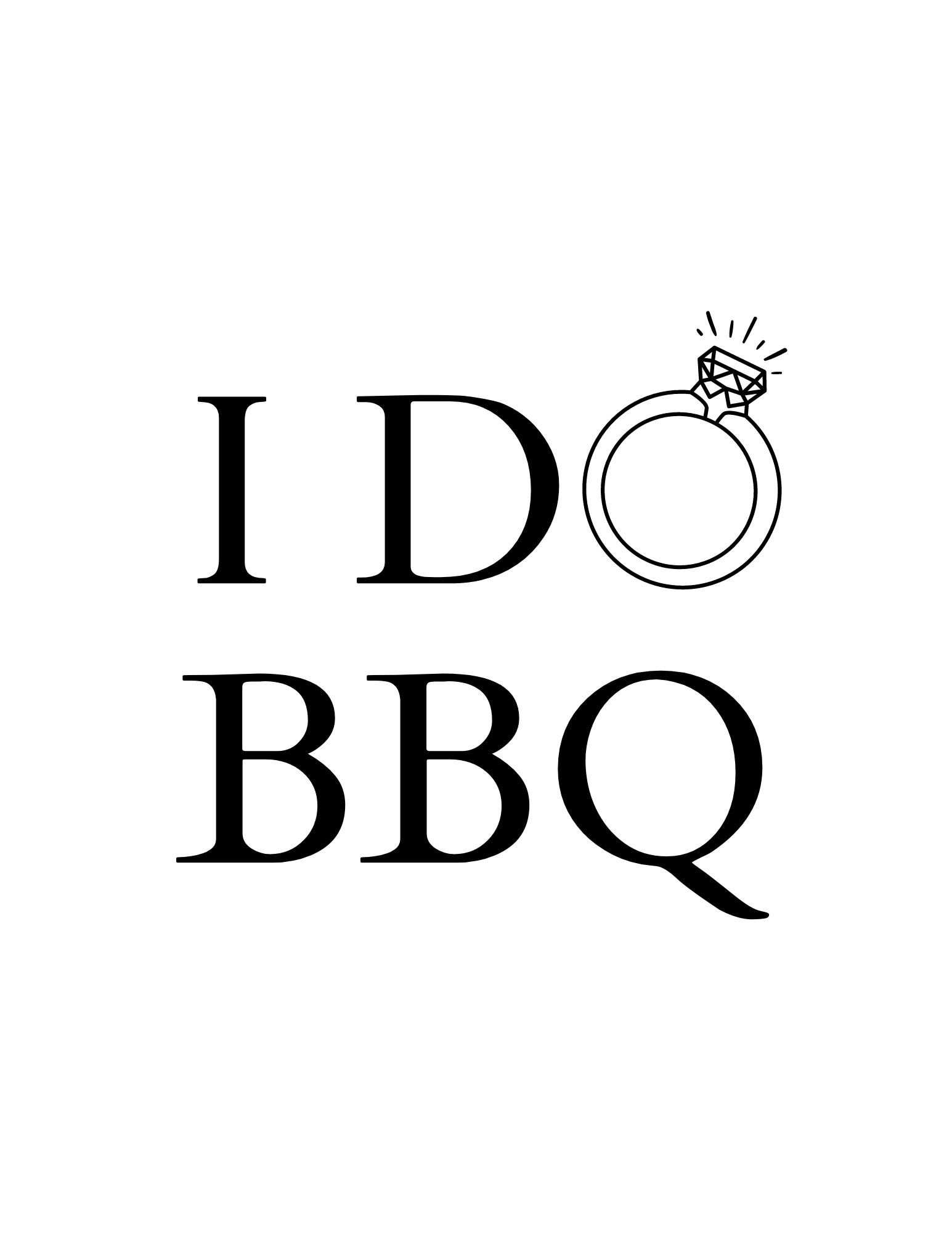 I Do BBQ SVG Cut File Wedding Celebrations & Outdoor Receptions - Etsy
