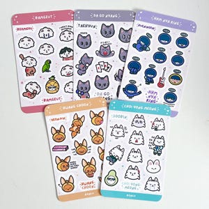 TXT Ppulbatu Sticker Sheets | Perfect for Deco, Journaling, and More ...