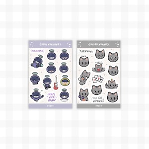 TXT Ppulbatu Sticker Sheets | Perfect for Deco, Journaling, and More ...