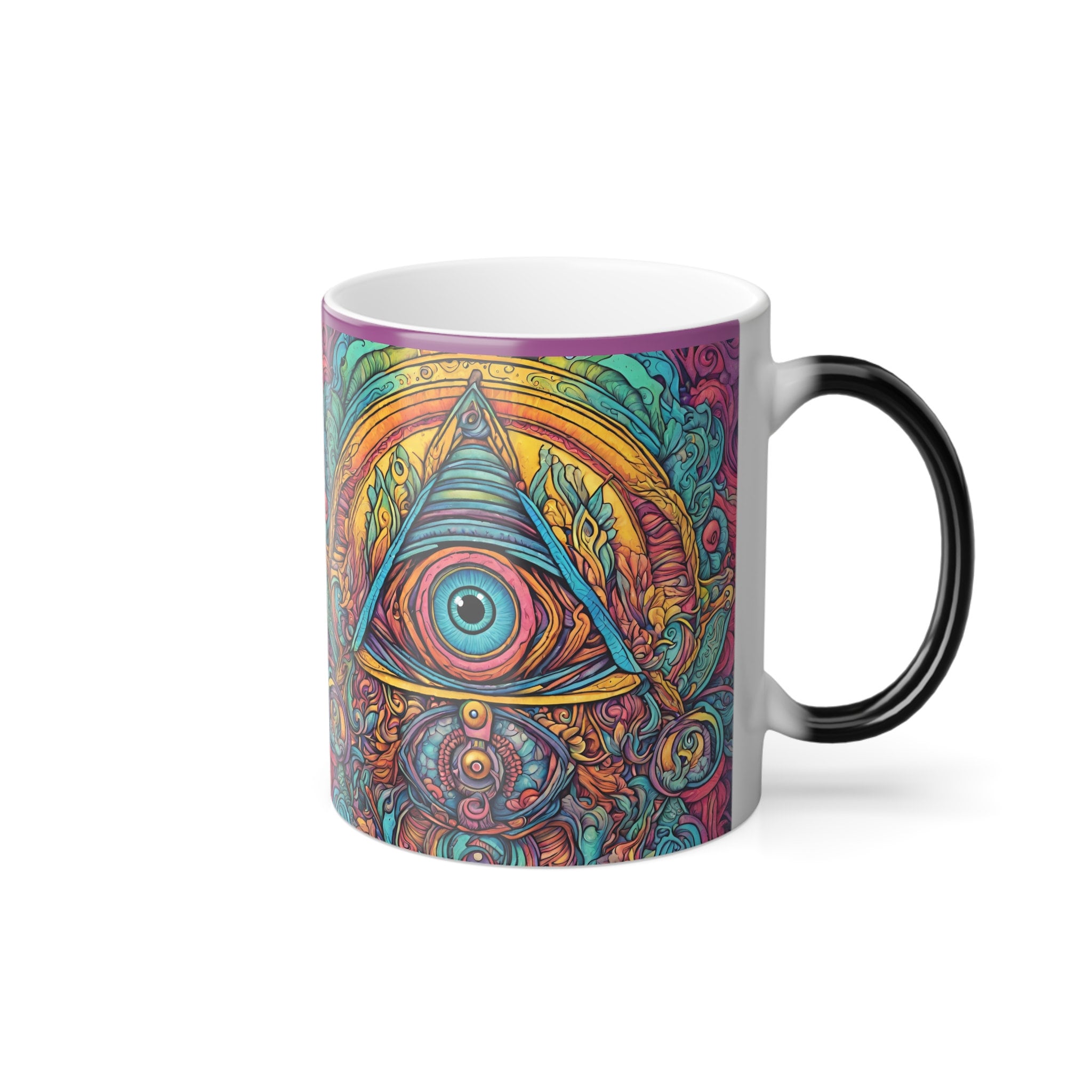 Spiritual 3rd Eye Trippy Psychedelic Art Color Morphing Mug, 11oz - Etsy