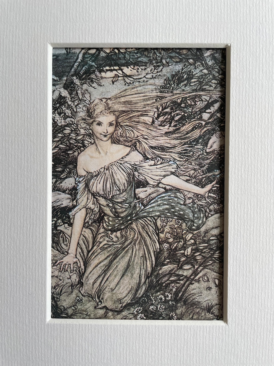 Arthur Rackham, Vintage Print, Undine, 1909, Mounted Print. Famous Art ...