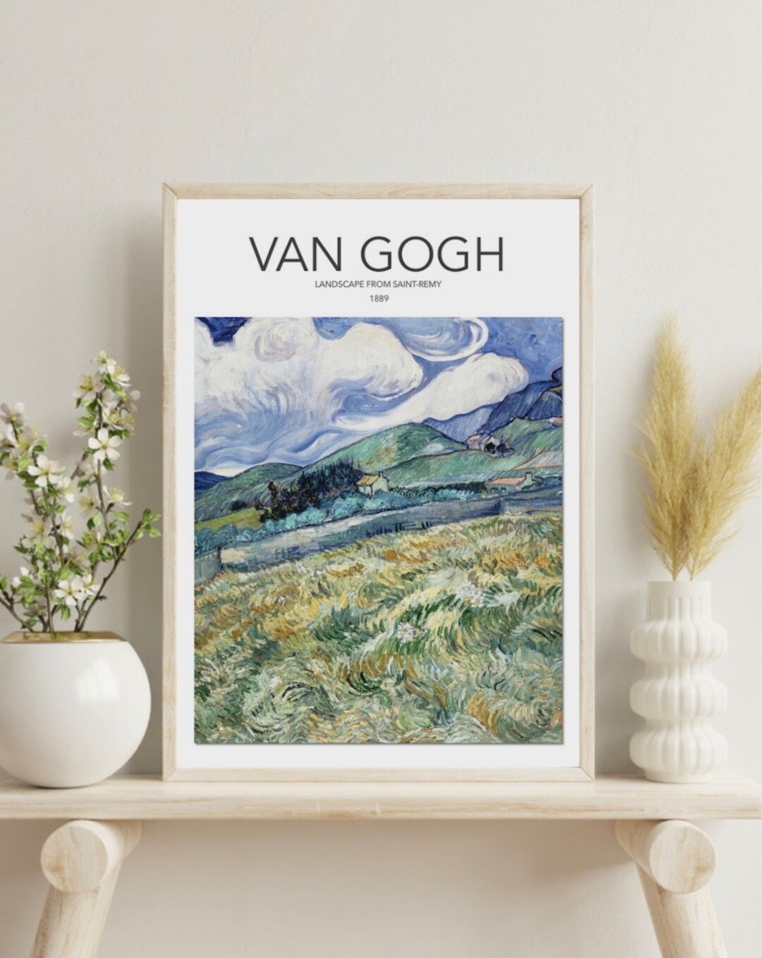 Vincent Van Gogh Print, Landscape From Saint-remy, Van Gogh Poster ...