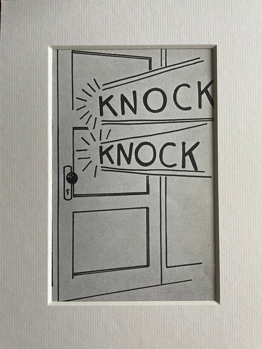 Pop Art, Vintage Print, Knock Knock 1961, Mounted Print, Famous Art ...