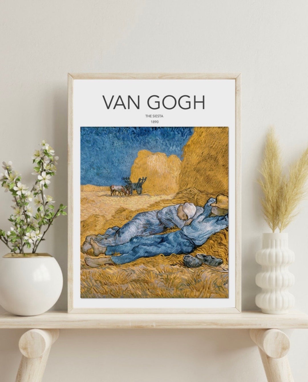 Vincent Van Gogh Print, the Siesta, Van Gogh Poster, Vintage Home Decor ...
