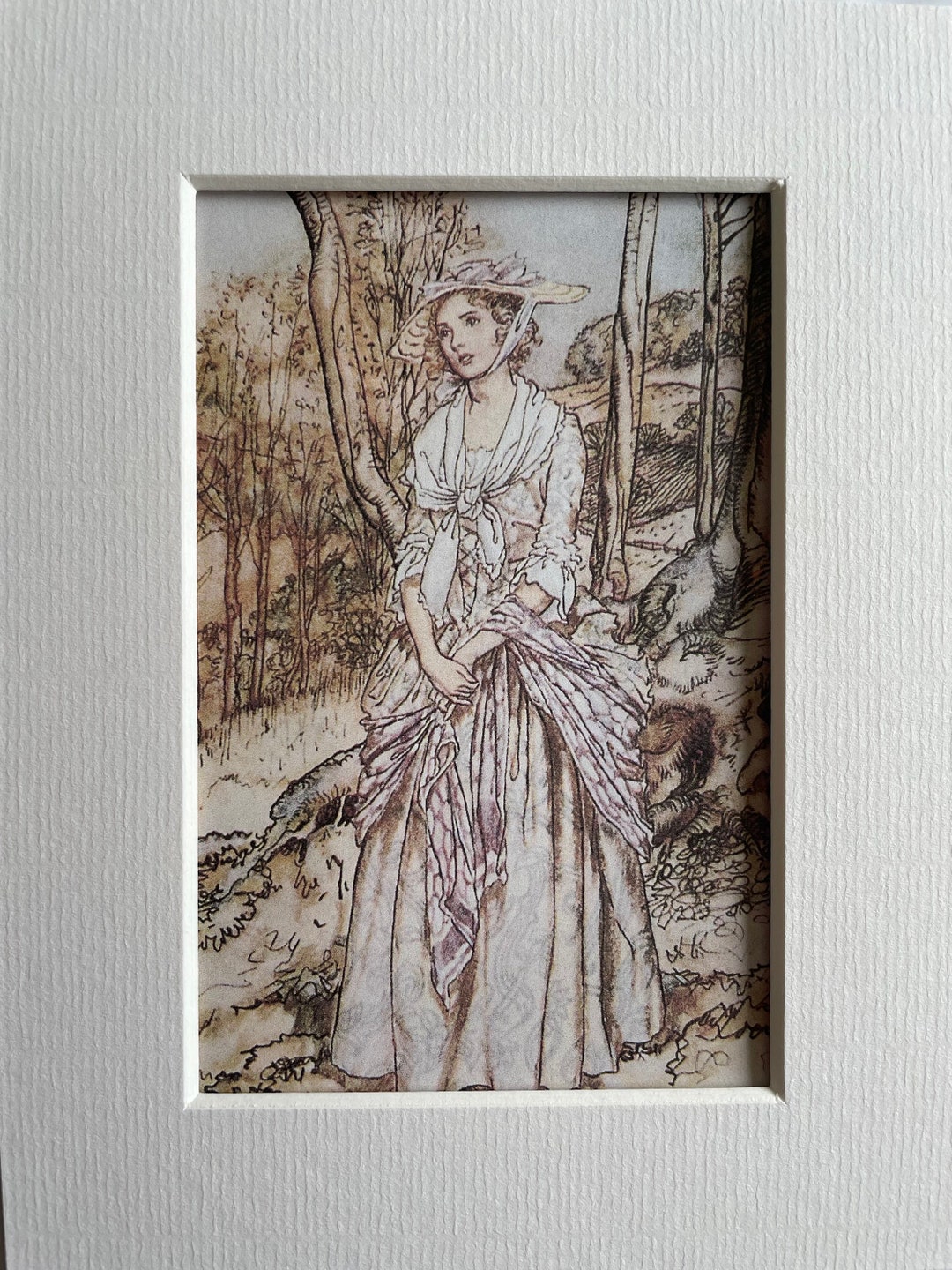Arthur Rackham, Vintage Print, the Vicar of Wakefield, 1929, Mounted ...