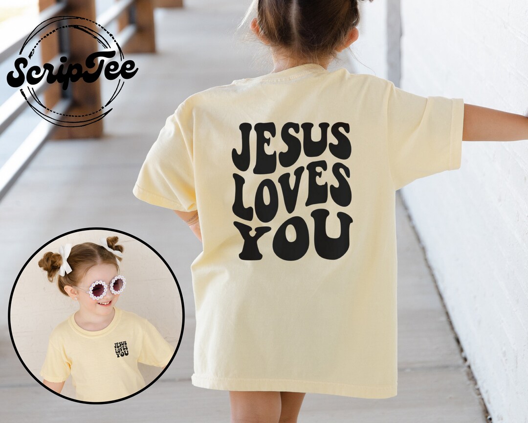 YOUTH Jesus Loves You Tshirt | Tiny Disciple Wear | Kids Christian ...