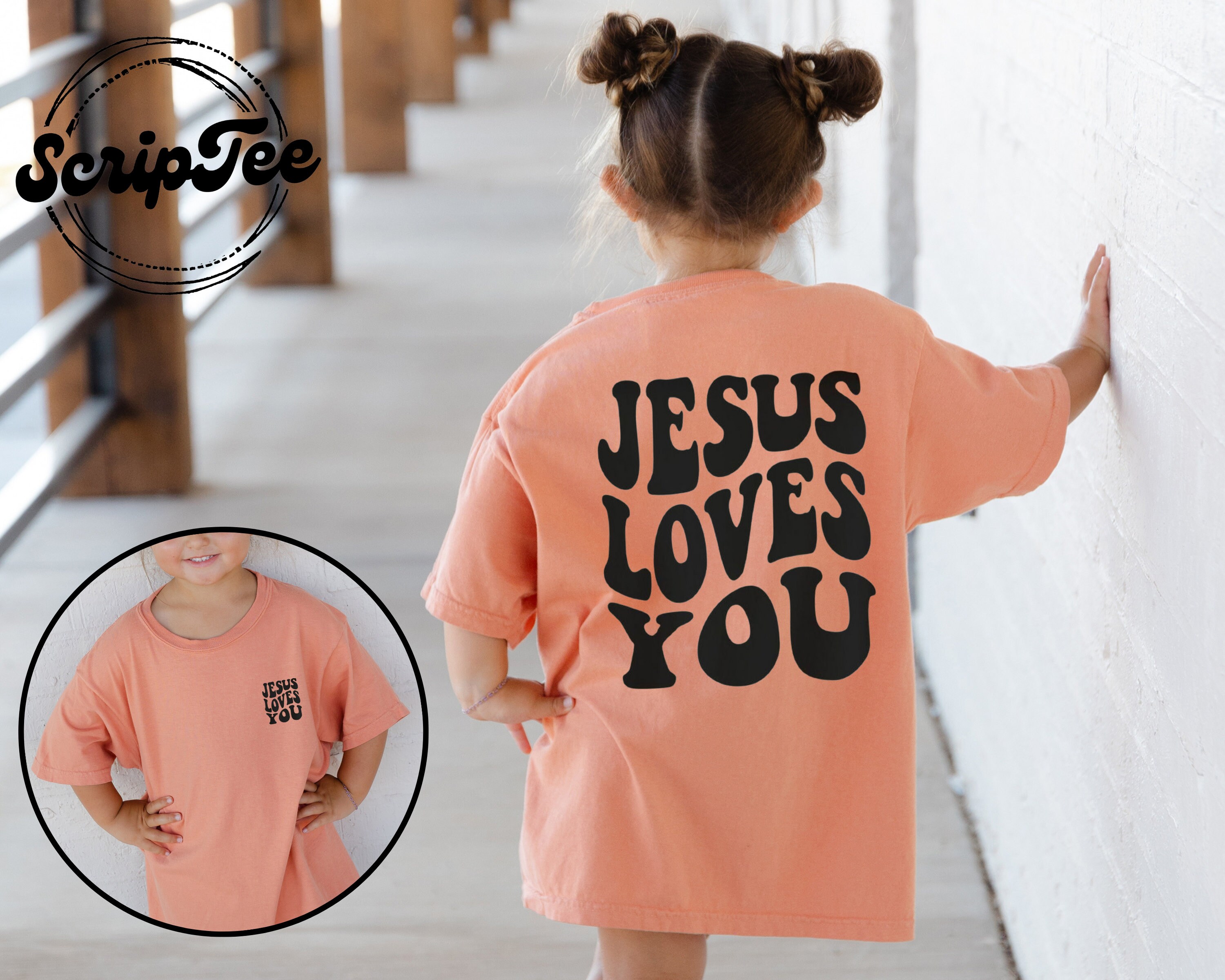 YOUTH Jesus Loves You Tshirt | Tiny Disciple Wear | Kids Christian ...