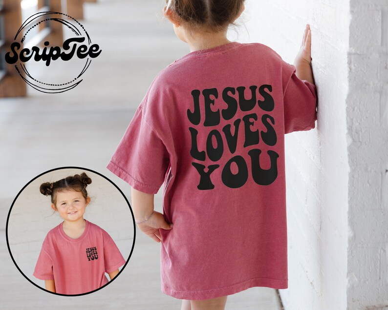 YOUTH Jesus Loves You Tshirt | Tiny Disciple Wear | Kids Christian ...