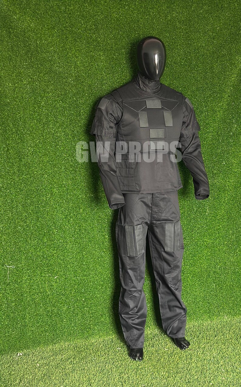 Custom Black Mandalorian Accurate Suit and Vest Cosplay Custom Mando ...