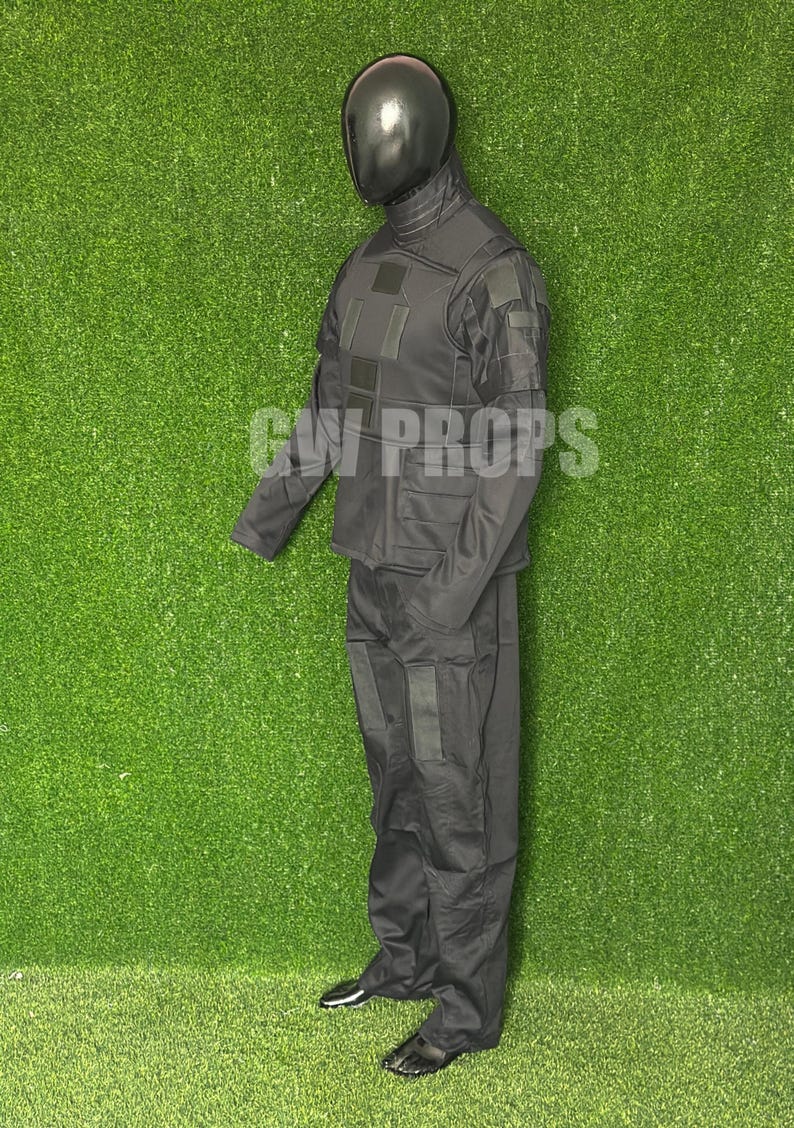 Custom Black Mandalorian Accurate Suit and Vest Cosplay Custom Mando ...