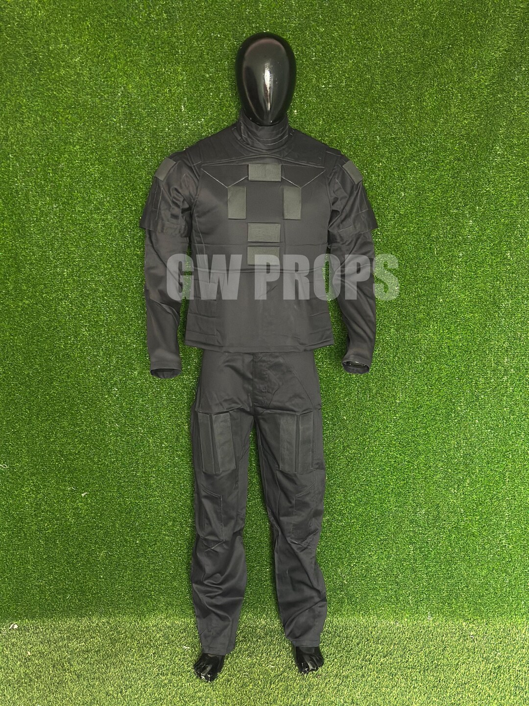 Custom Black Mandalorian Accurate Suit and Vest Cosplay Custom Mando ...