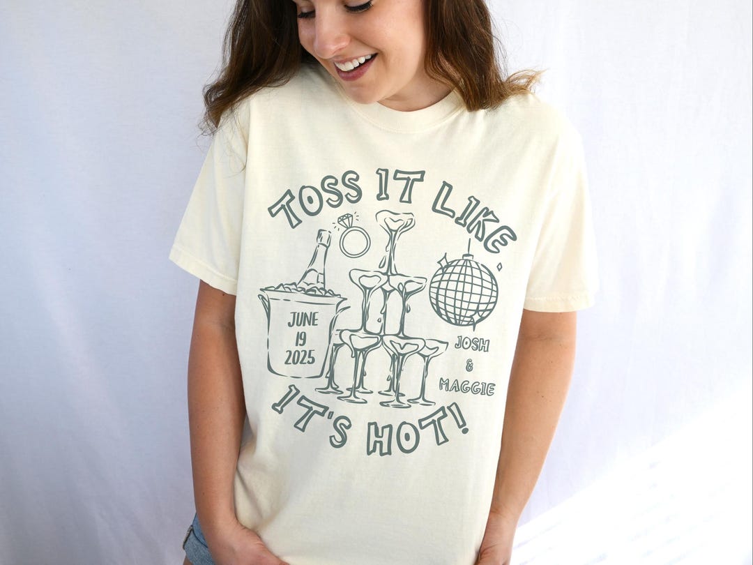 Custom Wedding Toss Shirts, Custom Wedding Shirt, Personalized Bridal ...