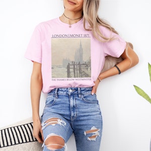 Claude Monet Shirt, London Shirt, Fine Art Gift, Indie Cottagecore ...