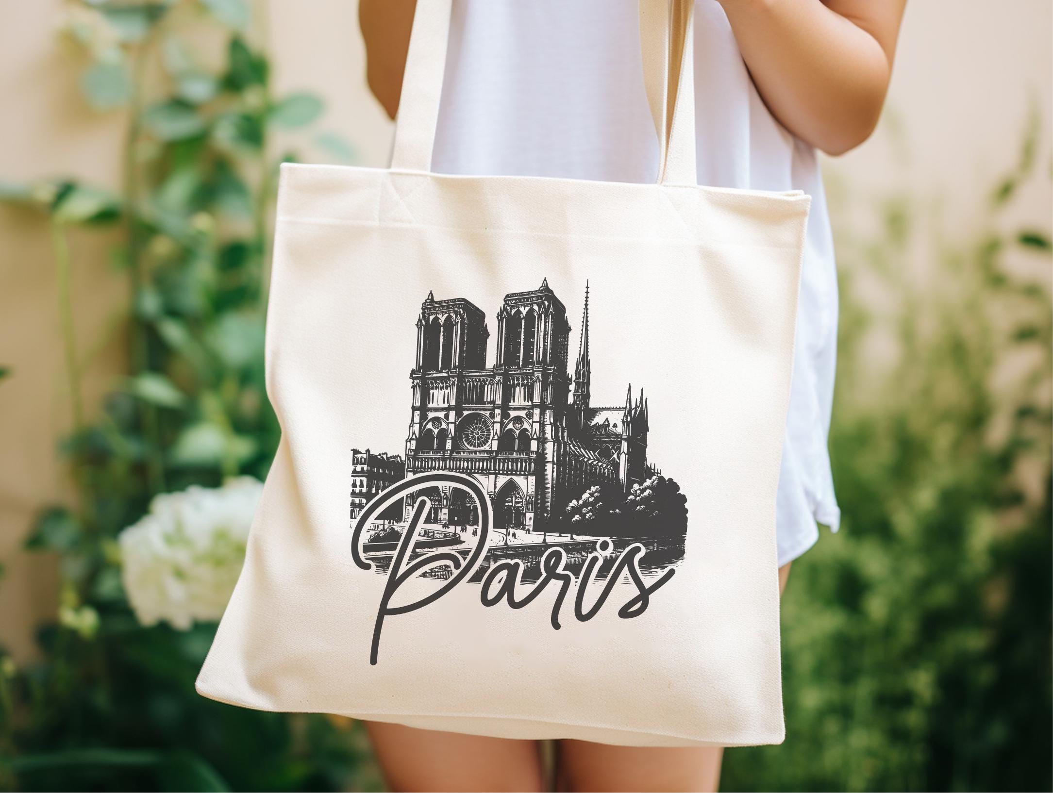 Paris France Tote Bag, Traveler Gift, European Destination Gift, Travel ...
