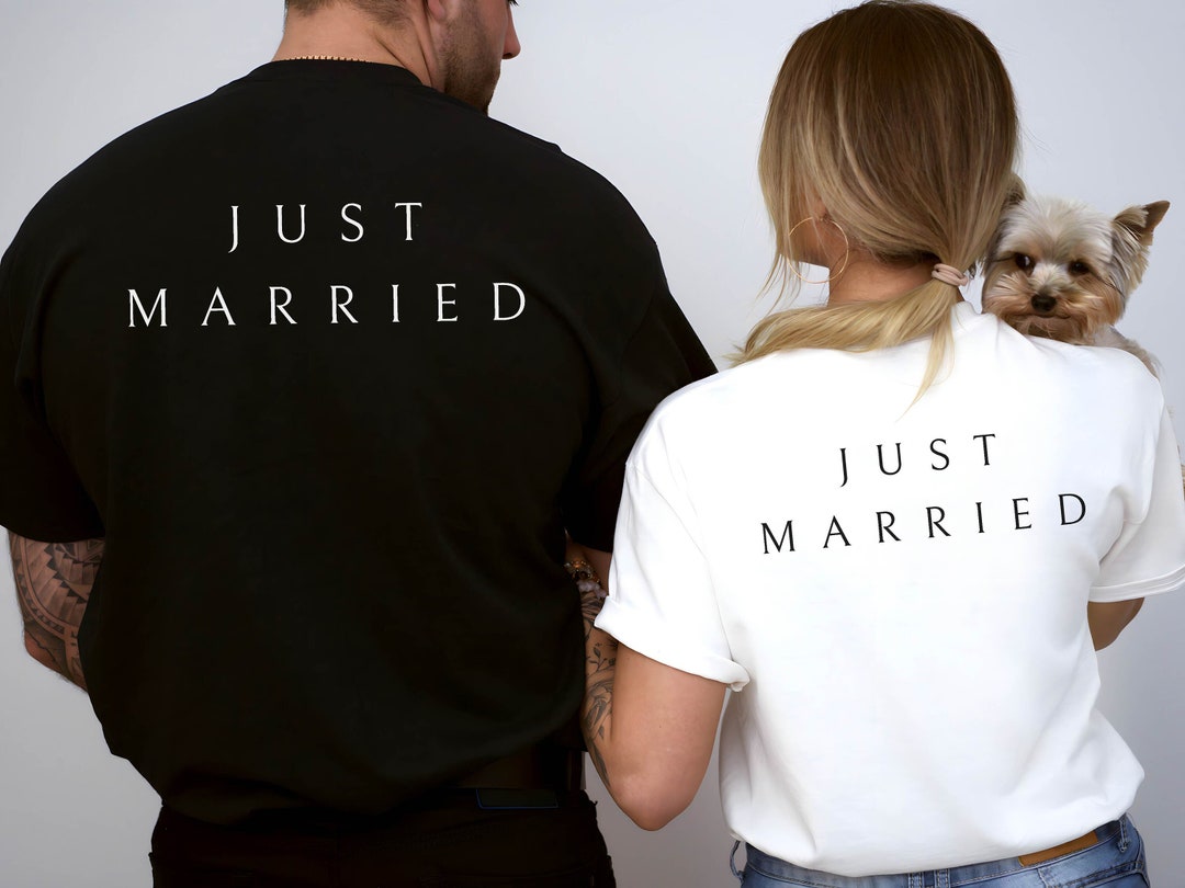 Just Married Shirt, Personalized Mr and Mrs, Custom Hubby Wifey Shirts ...