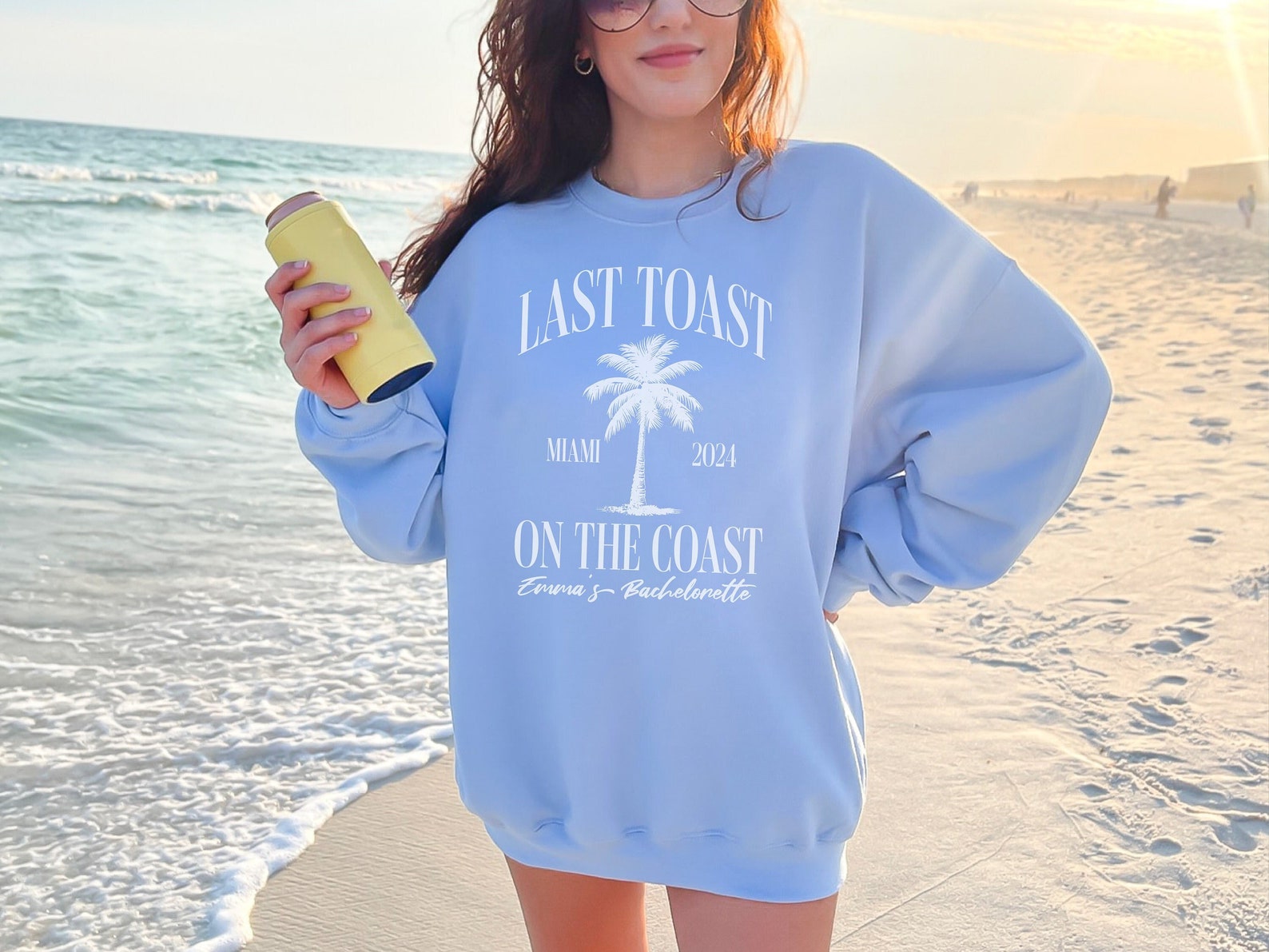 Last Toast on the Coast Crewnecks, Custom Beach Bachelorette ...