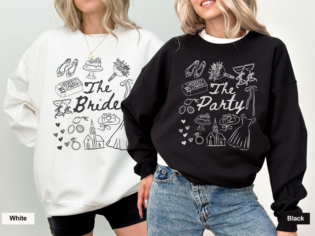 Custom Bridal Party Sweatshirt, Bride Crewneck, Bachelorette Merch ...