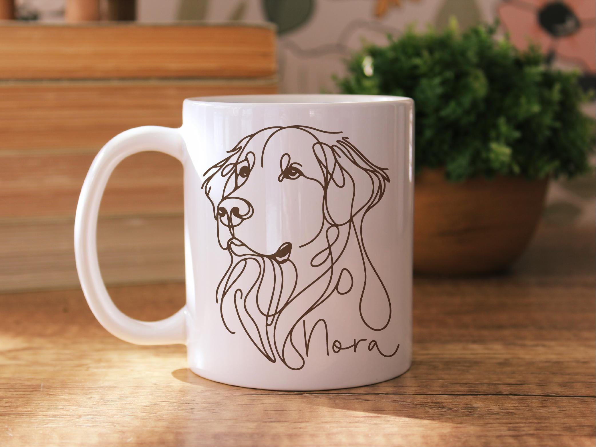 Personalized Golden Retriever Mug, Custom Dog Mug, Custom Pet Mug, Dog ...