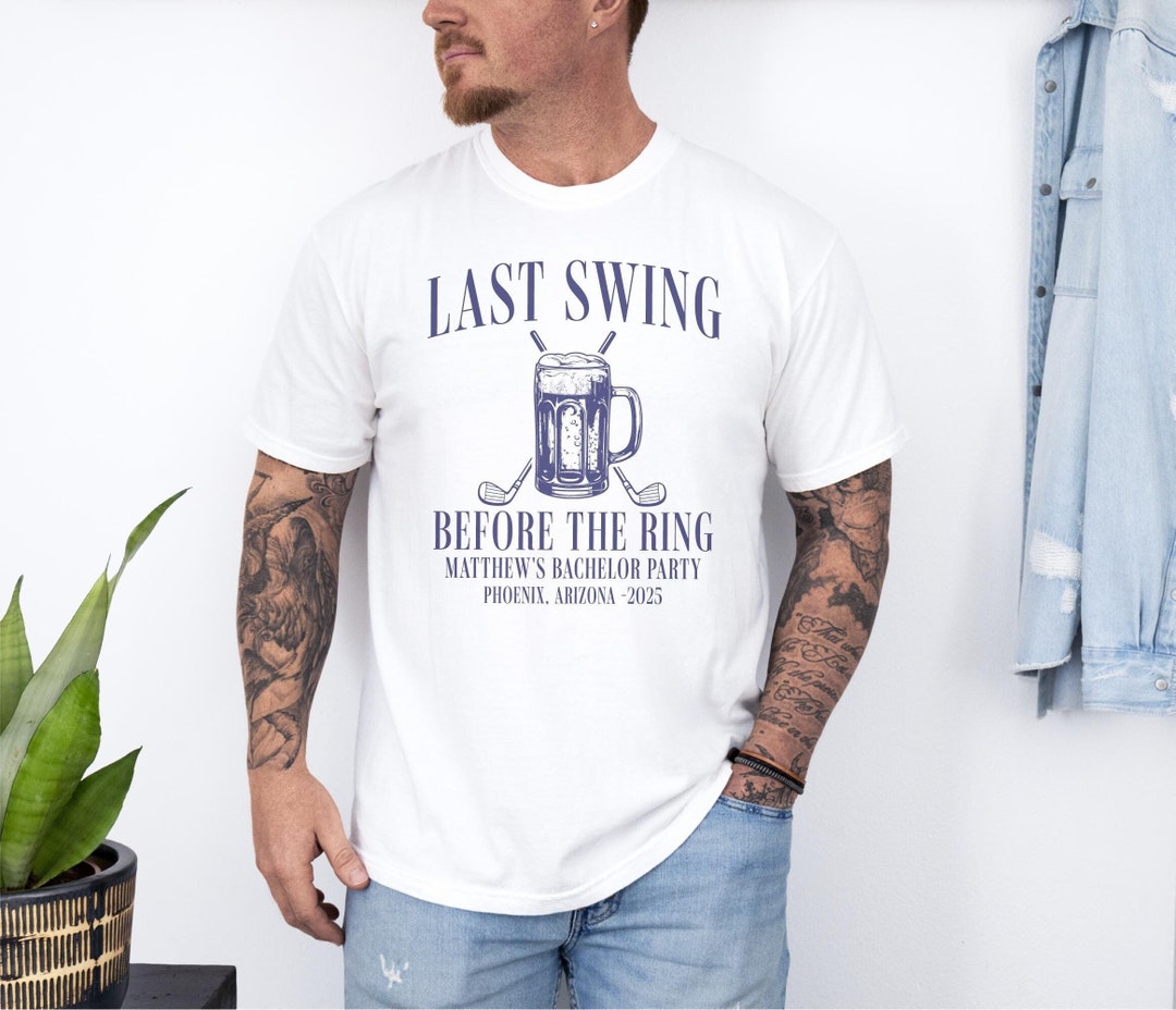 Golf Bachelor Party Shirt, Custom Location Bachelor Party, Custom ...