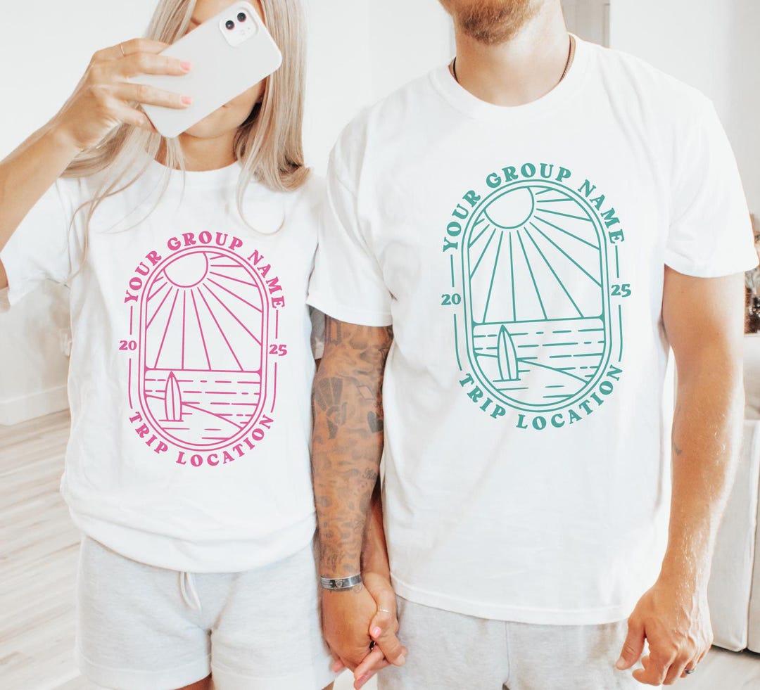 Personalized Family Vacation Shirts, Matching Group Shirts, Custom ...