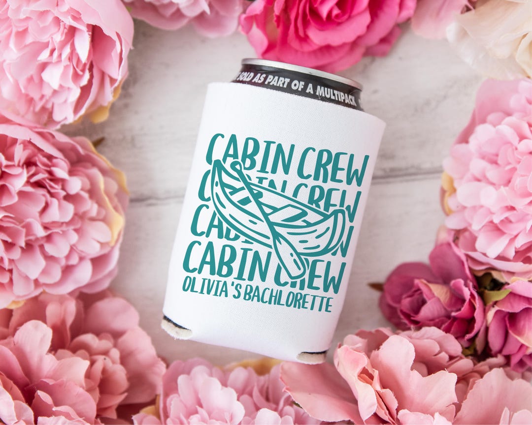 Personalized Cabin Crew Can Cooler, Girls Birthday Weekend Party Favor ...