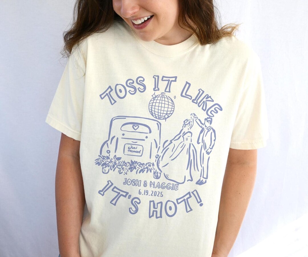 Custom Wedding Toss Shirts, Custom Wedding Shirt, Personalized Bridal ...