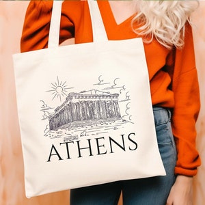 Athens Greece Tote Bag, European Destination Gift, Travel Destinations ...