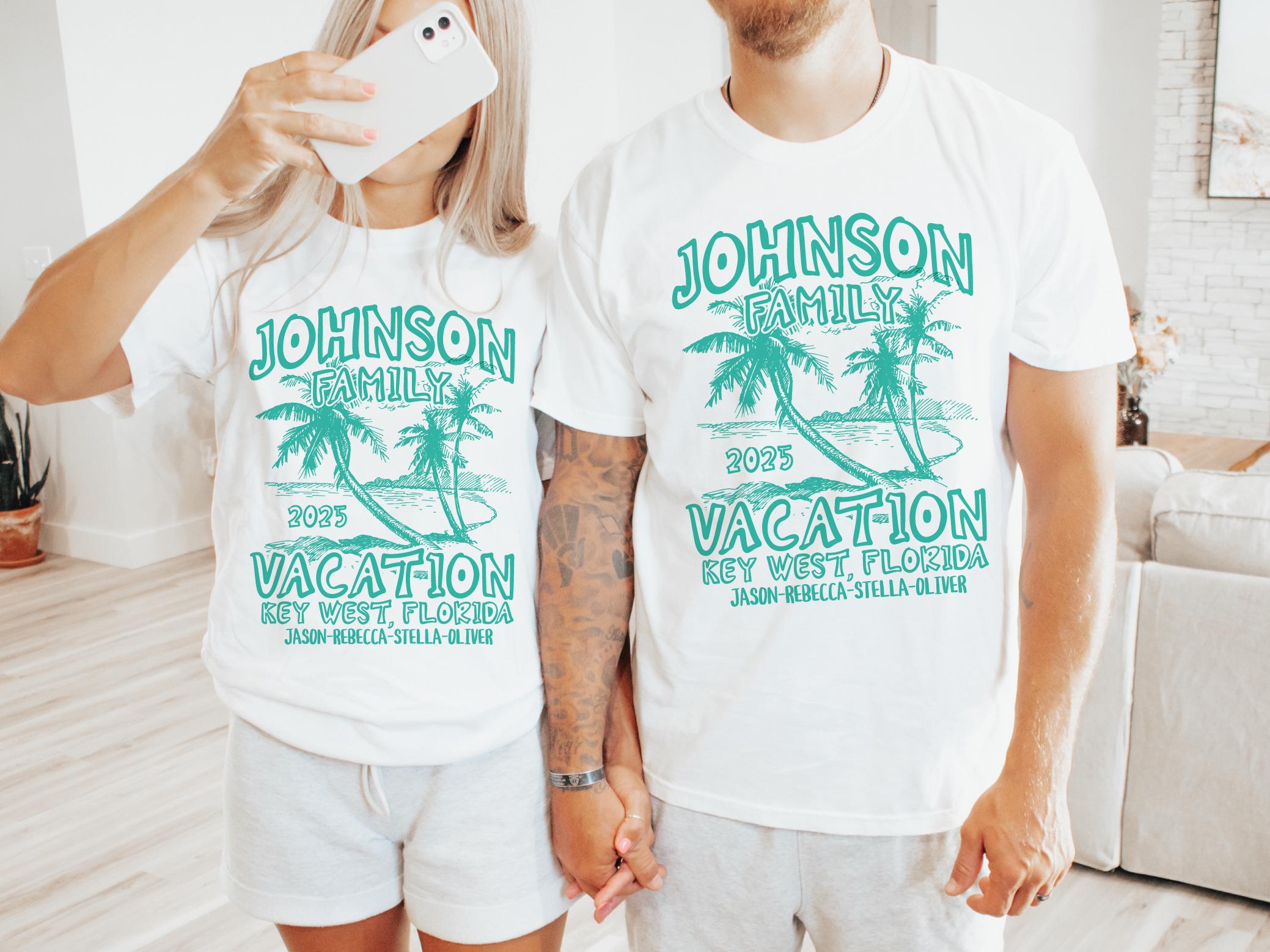 Personalized Family Vacation Shirts, Matching Group Shirts, Custom ...