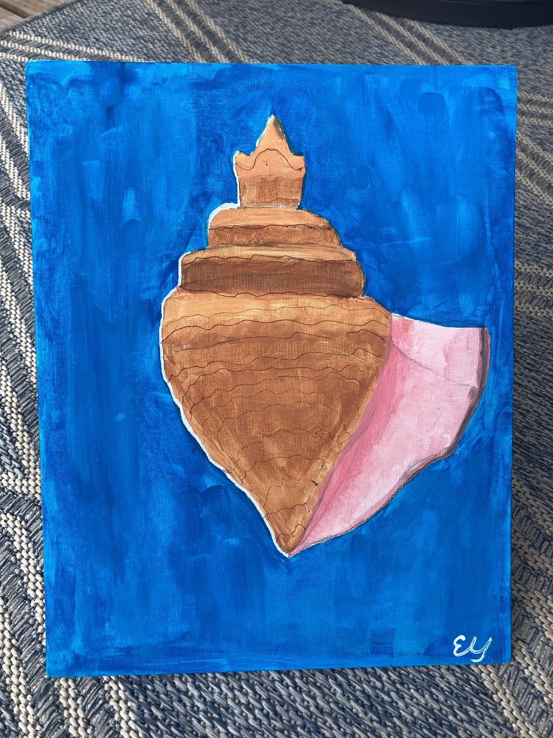 Conch Shell Painting - Etsy