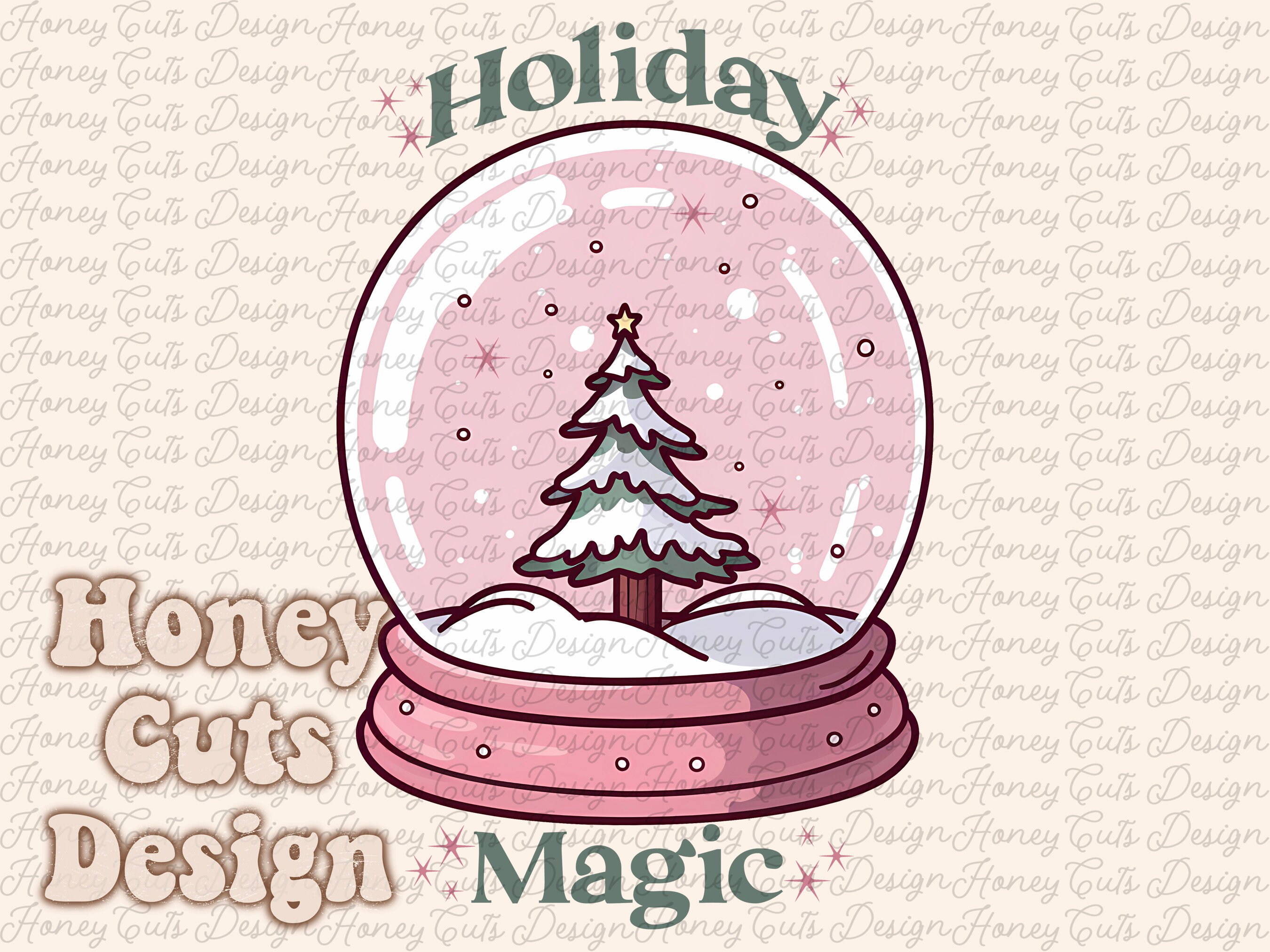 Christmas PNG, Snow Globe, Holiday Magic Sublimation Design, Winter PNG ...