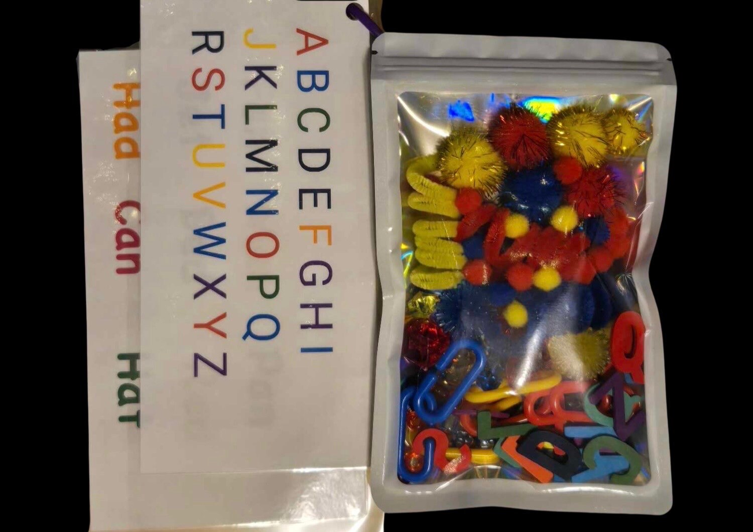 ABC Sensory Bin, Sensory Play, Montessori School, Sensory Bin, Colored ...