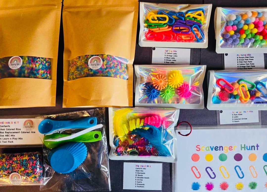 Sensory Kits Mermaid Mix Sensory Kits, Sensory Bin, Sensory Learn N ...