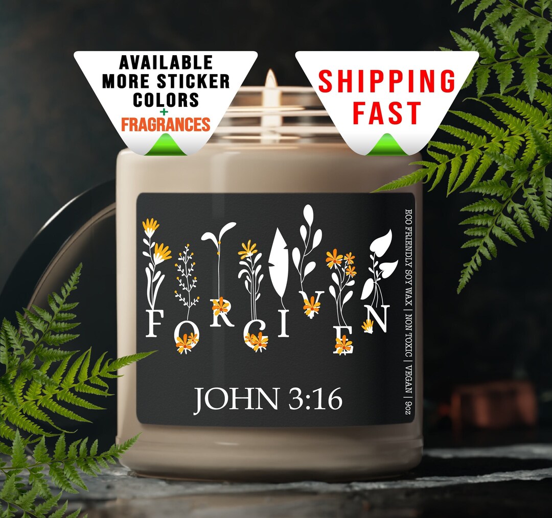 Soy Cotton Wick Candle for Bible Verse Men Woman Christian Candle Gift ...