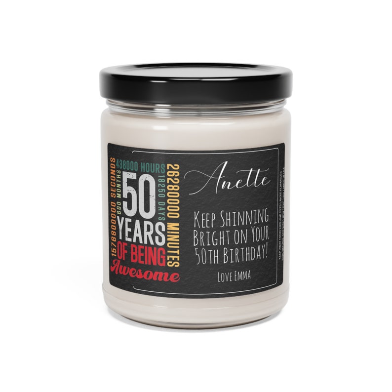 50th Birthday Candle | Birthday Star | Age Humor Gift | Milestone Gift ...
